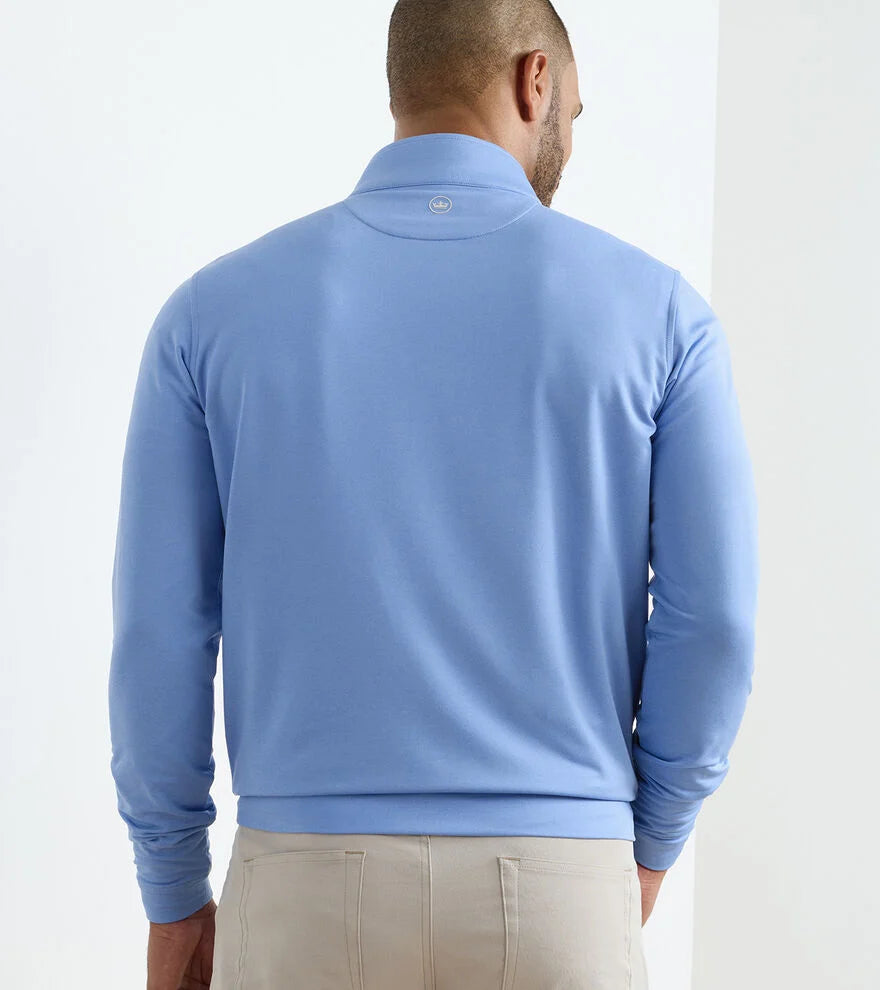 Perth Mélange Performance Quarter-Zip Blue Bird