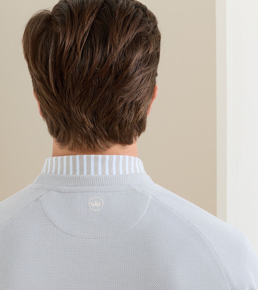 Cradle Piqué Performance Crewneck British Grey